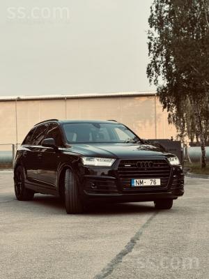 Black Audi Q7 2017 in Riga, with an engine capacity of 3.00 L and mileage of 170 thousand km for 34700 €, photo  on AUTOMOTO.COM.LV