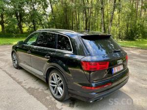 Black Audi Q7 2017 in Riga, with an engine capacity of 3.00 L and mileage of 0 thousand km for 29990 €, photo 8 on AUTOMOTO.COM.LV