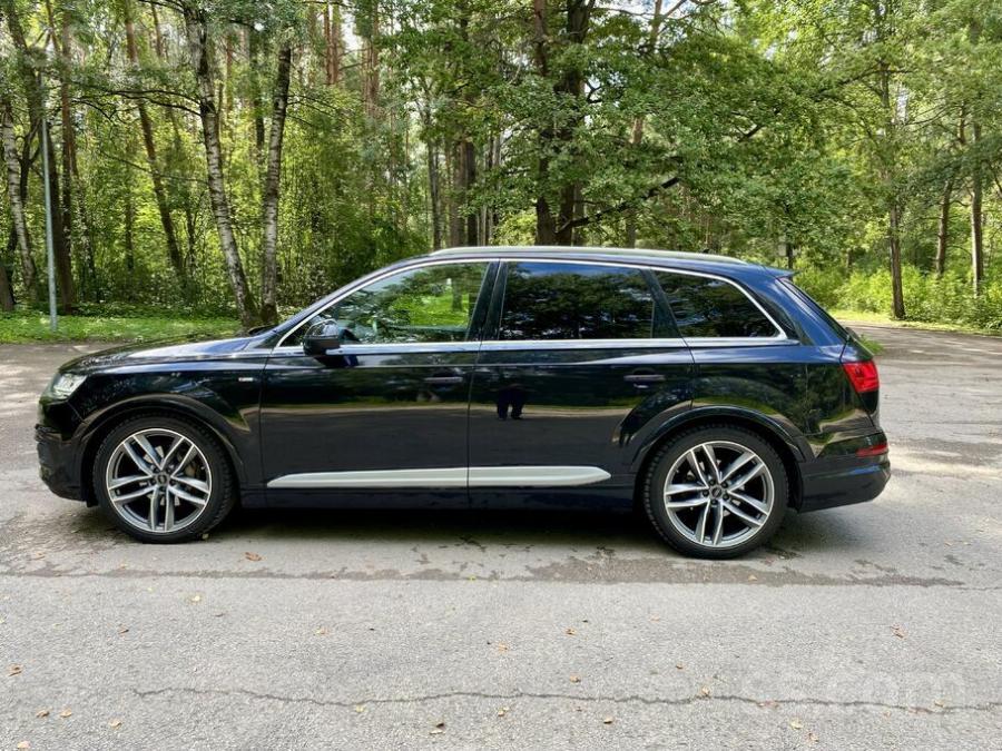 Black Audi Q7 2017 in Riga, with an engine capacity of 3.00 L and mileage of 0 thousand km for 29990 €, photo 9 on AUTOMOTO.COM.LV