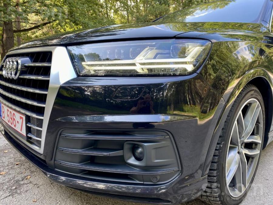 Black Audi Q7 2017 in Riga, with an engine capacity of 3.00 L and mileage of 0 thousand km for 29990 €, photo 10 on AUTOMOTO.COM.LV