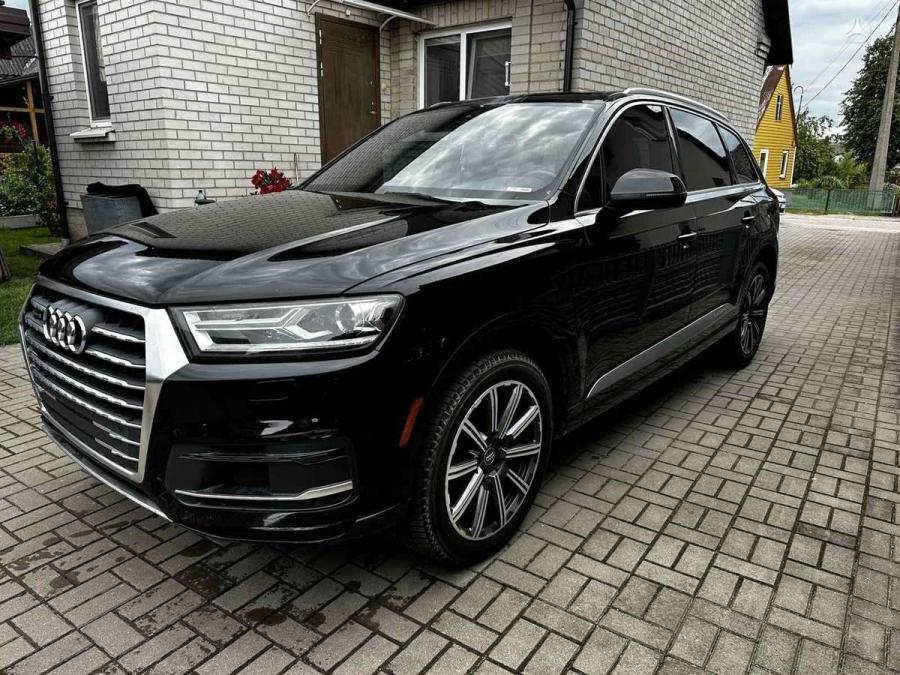 Melns Audi Q7 2017 Kalvarija, ar dzinēja tilpumu 3.00 L un nobraukumu 245 tūkst. km par 10399 €, foto 4 vietnē AUTOMOTO.COM.LV