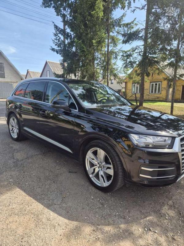 Melns Audi Q7 2017 Kupiškis, ar dzinēja tilpumu 2.97 L un nobraukumu 407 tūkst. km par 17850 €, foto 1 vietnē AUTOMOTO.COM.LV