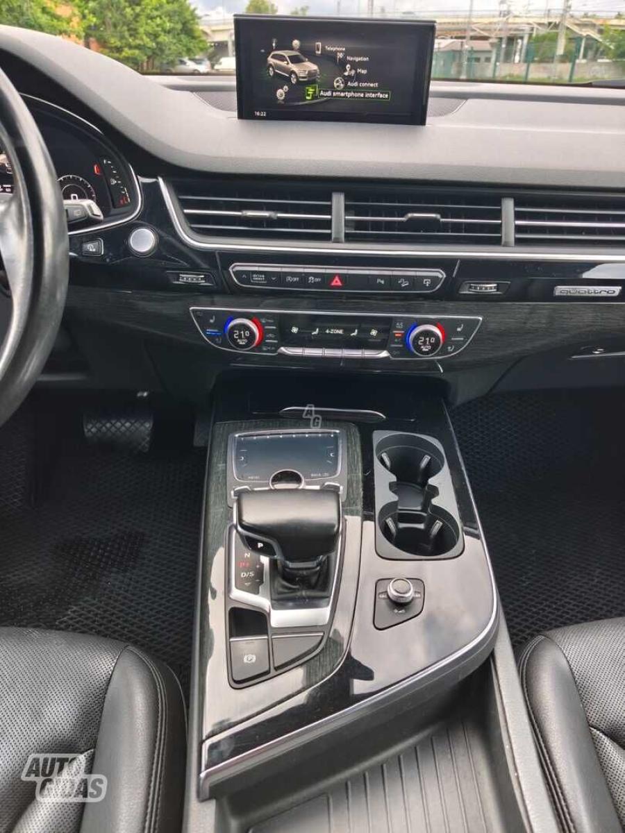 Black Audi Q7 2017 in Siauliai, with an engine capacity of 3.00 L and mileage of 161 thousand km for 19500 €, photo 22 on AUTOMOTO.COM.LV