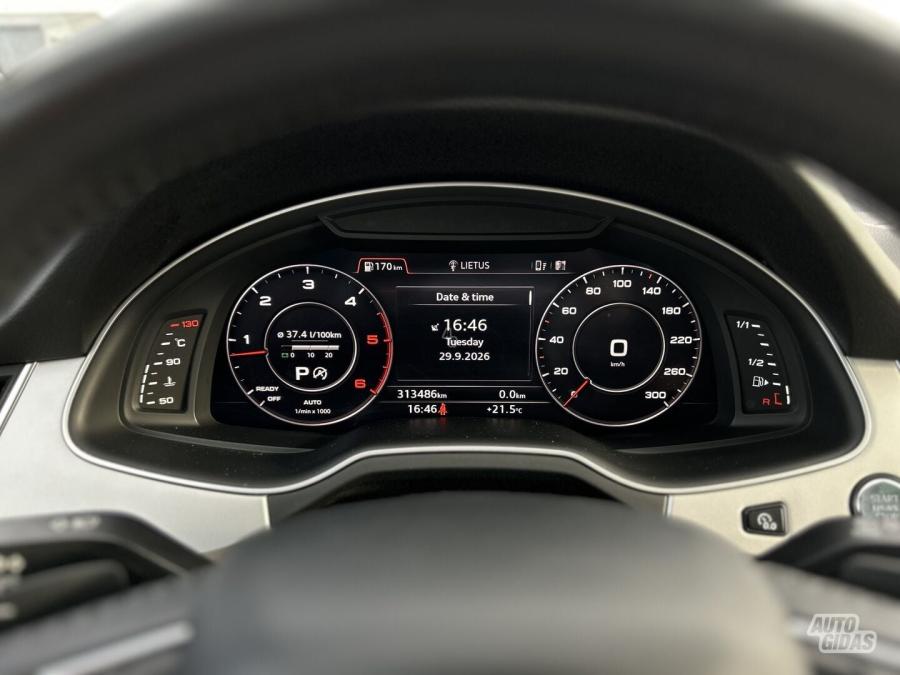 Melns Audi Q7 2017 Kauņa, ar dzinēja tilpumu 3.00 L un nobraukumu 313 tūkst. km par 24600 €, foto 25 vietnē AUTOMOTO.COM.LV