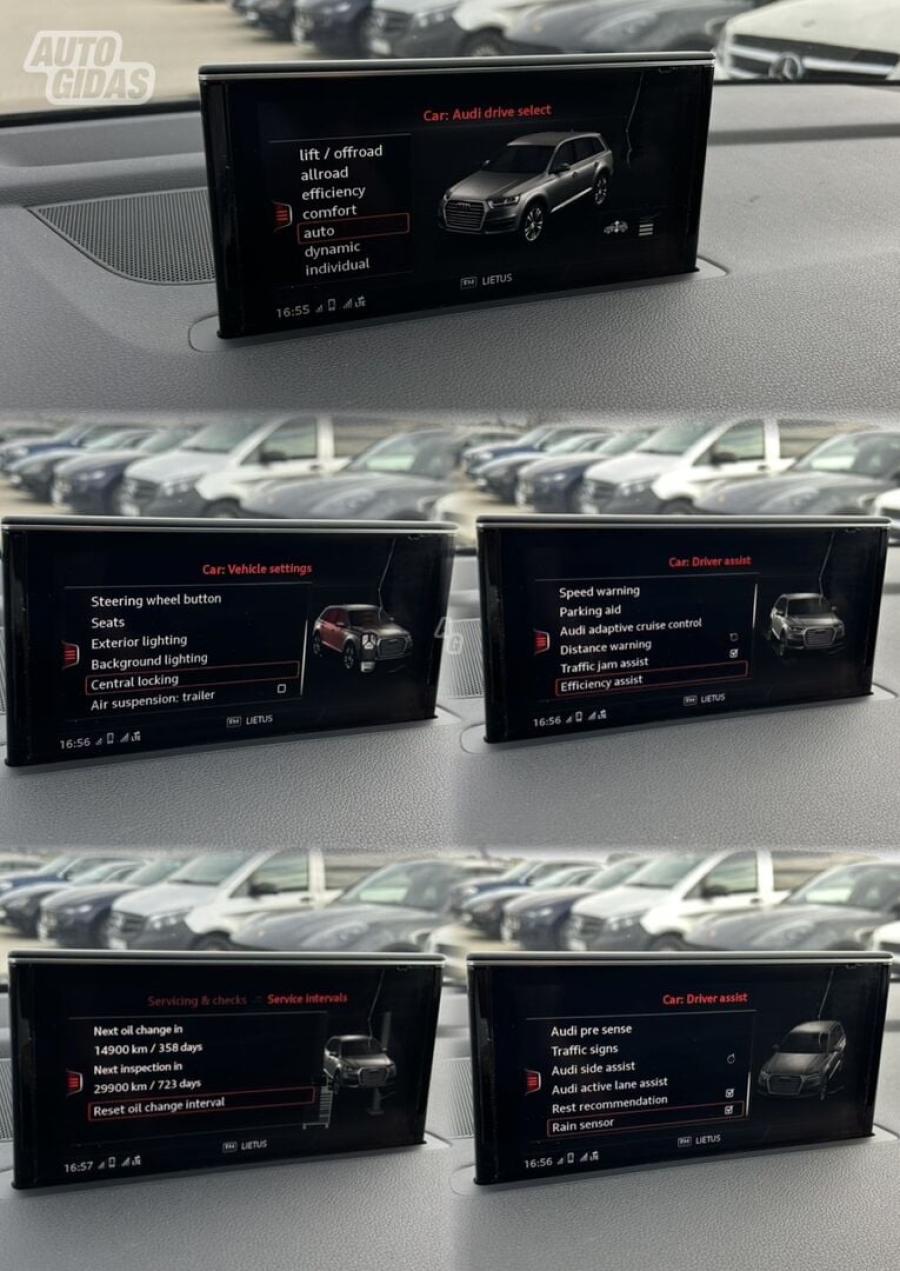 Melns Audi Q7 2017 Kauņa, ar dzinēja tilpumu 3.00 L un nobraukumu 313 tūkst. km par 24600 €, foto 33 vietnē AUTOMOTO.COM.LV