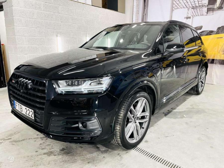 Black Audi Q7 2018 in Kaunas, with an engine capacity of 3.00 L and mileage of 100 thousand km for 34500 €, photo 6 on AUTOMOTO.COM.LV