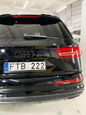 Black Audi Q7 2018 in Kaunas, with an engine capacity of 3.00 L and mileage of 100 thousand km for 34500 €, photo 16 on AUTOMOTO.COM.LV
