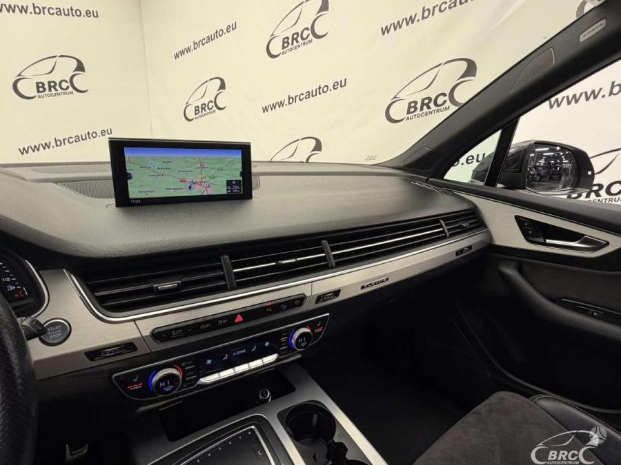 Black Audi Q7 2018 in Vilnius, with an engine capacity of 2.97 L and mileage of 193 thousand km for 22500 €, photo 31 on AUTOMOTO.COM.LV
