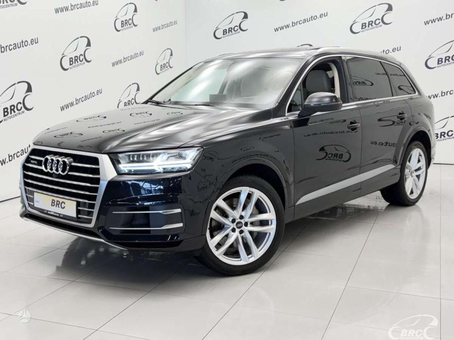 Melns Audi Q7 2018 Viļņa, ar dzinēja tilpumu 3.00 L un nobraukumu 140 tūkst. km par 23500 €, foto 1 vietnē AUTOMOTO.COM.LV