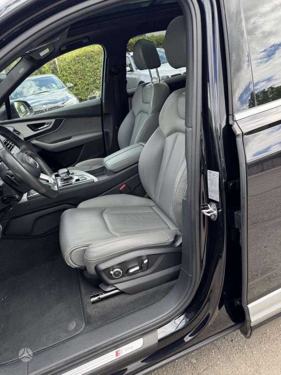 Melns Audi Q7 2018 Panevēža, ar dzinēja tilpumu 2.97 L un nobraukumu 188 tūkst. km par 27400 €, foto 15 vietnē AUTOMOTO.COM.LV