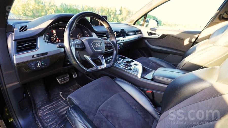 Melns Audi Q7 2018 Cēsis, ar dzinēja tilpumu 4.00 L un nobraukumu 320 tūkst. km par 34690 €, foto 13 vietnē AUTOMOTO.COM.LV