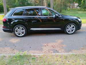 Melns Audi Q7 2018 Kauņa, ar dzinēja tilpumu 3.00 L un nobraukumu 265 tūkst. km par 25900 €, foto  vietnē AUTOMOTO.COM.LV