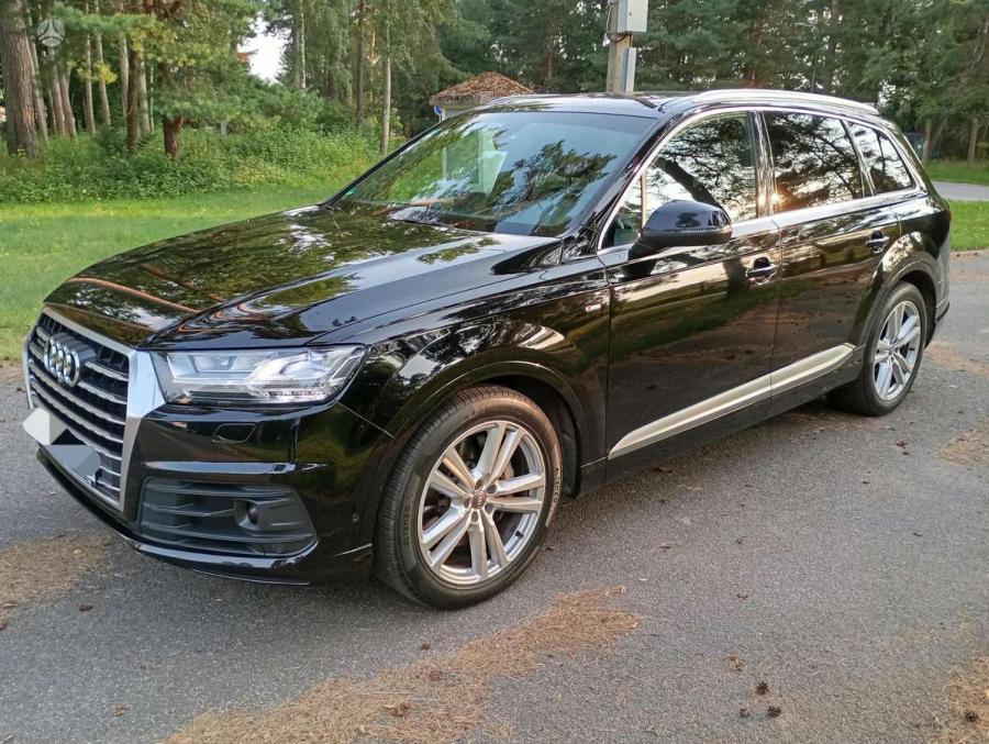 Melns Audi Q7 2018 Kauņa, ar dzinēja tilpumu 3.00 L un nobraukumu 265 tūkst. km par 25900 €, foto 3 vietnē AUTOMOTO.COM.LV