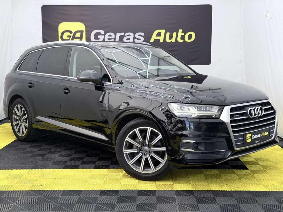 Black Audi Q7 2019 in Vilnius, with an engine capacity of 2.97 L and mileage of 413 thousand km for 21500 €, photo 4 on AUTOMOTO.COM.LV