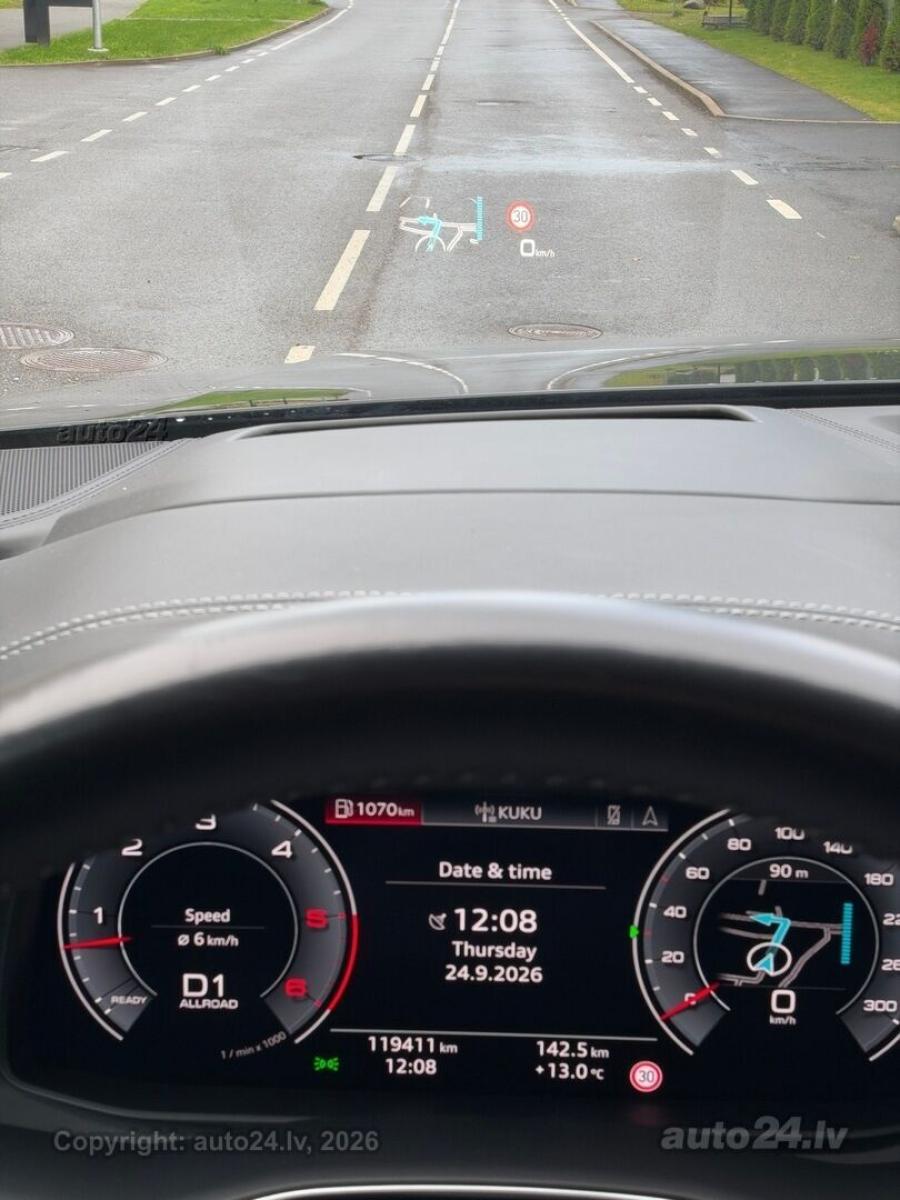 Black Audi Q7 2019 in Tallinn, with an engine capacity of 3.00 L and mileage of 119 thousand km for 48000 €, photo 10 on AUTOMOTO.COM.LV