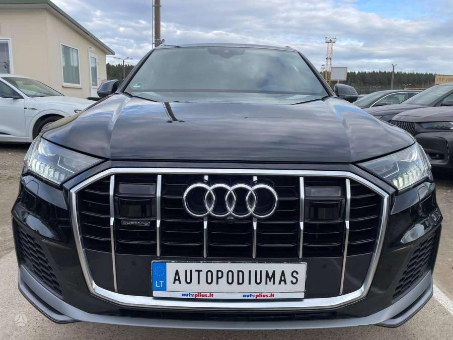 Melns Audi Q7 2021 Viļņa, ar dzinēja tilpumu 3.00 L un nobraukumu 127 tūkst. km par 45300 €, foto 4 vietnē AUTOMOTO.COM.LV