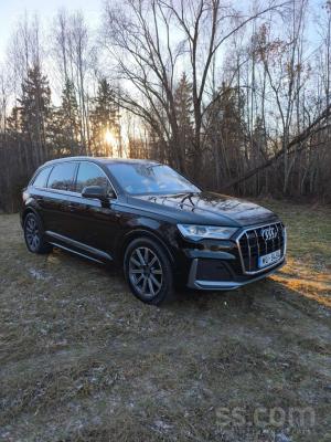 Melns Audi Q7 2021 Valka, ar dzinēja tilpumu 3.00 L un nobraukumu 149 tūkst. km par 44000 €, foto  vietnē AUTOMOTO.COM.LV