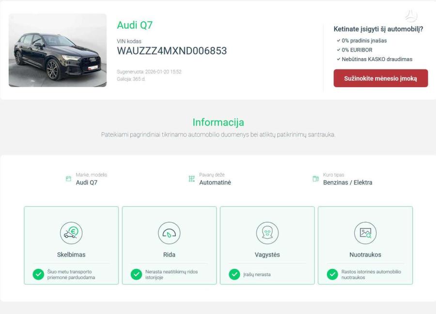 Melns Audi Q7 2021 Viļņa, ar dzinēja tilpumu 3.00 L un nobraukumu 86 tūkst. km par 48990 €, foto 14 vietnē AUTOMOTO.COM.LV