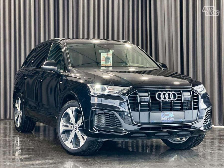Black Audi Q7 2021 in Marijampole, with an engine capacity of 3.00 L and mileage of 97 thousand km for 42250 €, photo 1 on AUTOMOTO.COM.LV