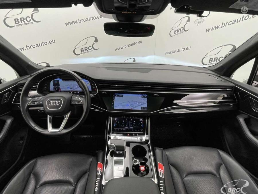 Melns Audi Q7 2021 Viļņa, ar dzinēja tilpumu 3.00 L un nobraukumu 86 tūkst. km par 40900 €, foto 4 vietnē AUTOMOTO.COM.LV