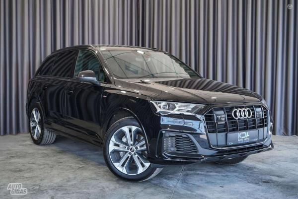 Black Audi Q7 2021 in Marijampole, with an engine capacity of 3.00 L and mileage of 98 thousand km for 41850 €, photo 1 on AUTOMOTO.COM.LV
