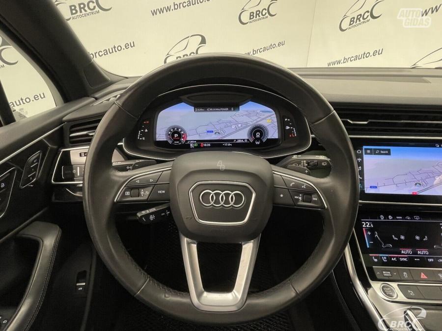 Black Audi Q7 2021 in Avizieniai, with an engine capacity of 3.00 L and mileage of 46 thousand km for 41900 €, photo 32 on AUTOMOTO.COM.LV