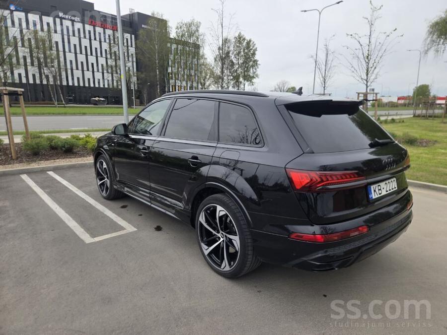 Black Audi Q7 2021 in Riga, with an engine capacity of 3.00 L and mileage of 98 thousand km for 52000 €, photo 7 on AUTOMOTO.COM.LV