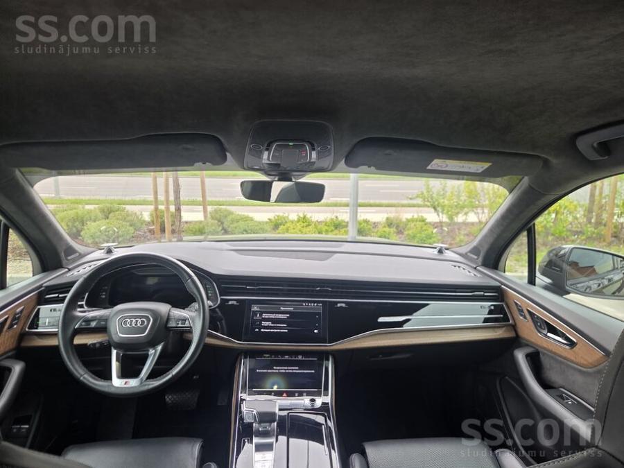 Black Audi Q7 2021 in Riga, with an engine capacity of 3.00 L and mileage of 98 thousand km for 52000 €, photo 20 on AUTOMOTO.COM.LV