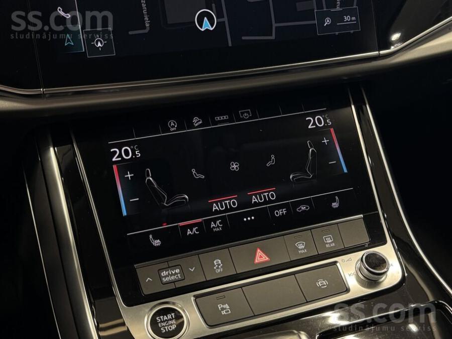 Черный Ауди Ку 7 2021 в Рига, объемом двигателя 3.00 л и пробегом 135 тыс. км за 37990 €, фото 23 на AUTOMOTO.COM.LV