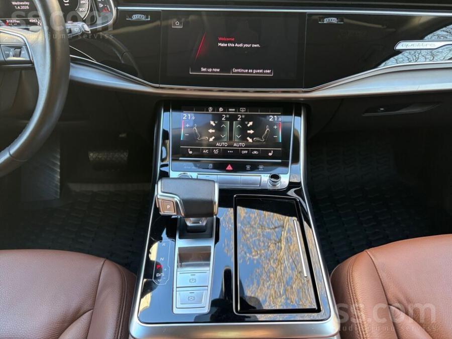Black Audi Q7 2021 in Riga, with an engine capacity of 3.00 L and mileage of 92 thousand km for 39950 €, photo 12 on AUTOMOTO.COM.LV