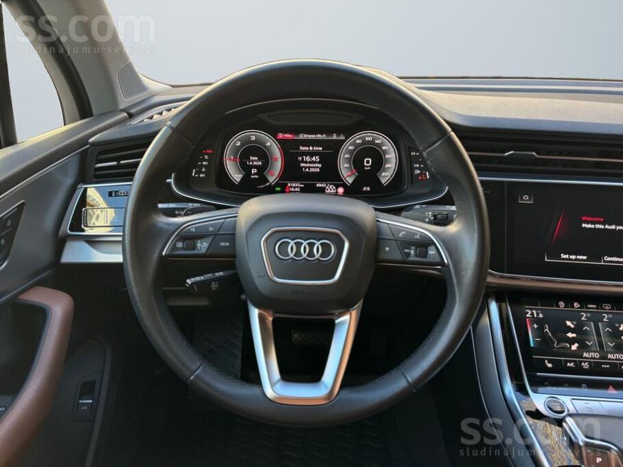 Black Audi Q7 2021 in Riga, with an engine capacity of 3.00 L and mileage of 92 thousand km for 39950 €, photo 13 on AUTOMOTO.COM.LV