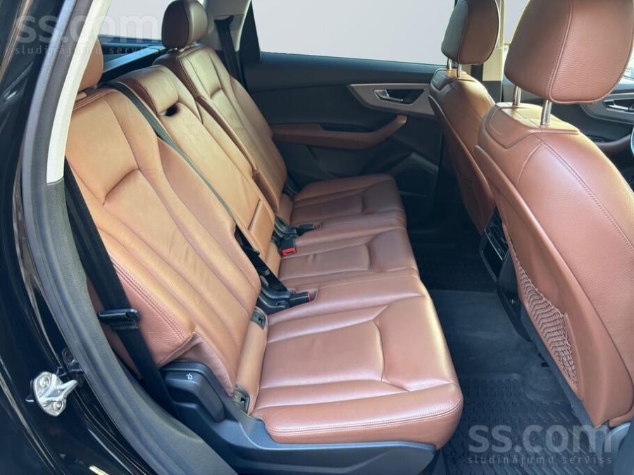 Black Audi Q7 2021 in Riga, with an engine capacity of 3.00 L and mileage of 92 thousand km for 39950 €, photo 14 on AUTOMOTO.COM.LV