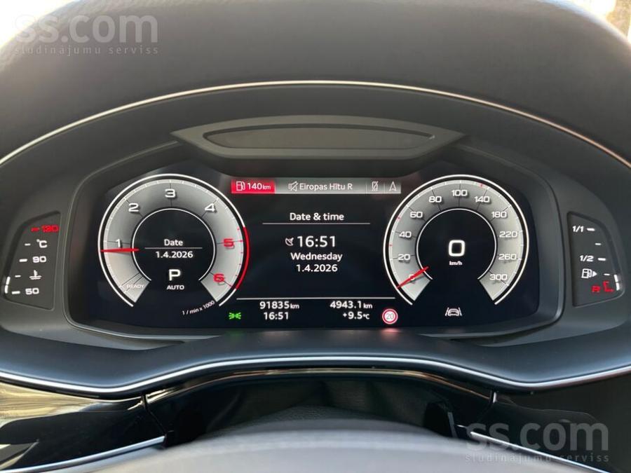 Black Audi Q7 2021 in Riga, with an engine capacity of 3.00 L and mileage of 92 thousand km for 39950 €, photo 27 on AUTOMOTO.COM.LV