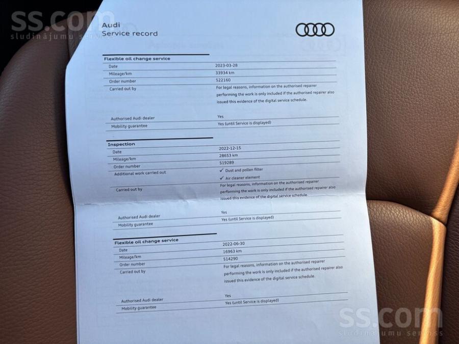 Black Audi Q7 2021 in Riga, with an engine capacity of 3.00 L and mileage of 92 thousand km for 39950 €, photo 35 on AUTOMOTO.COM.LV