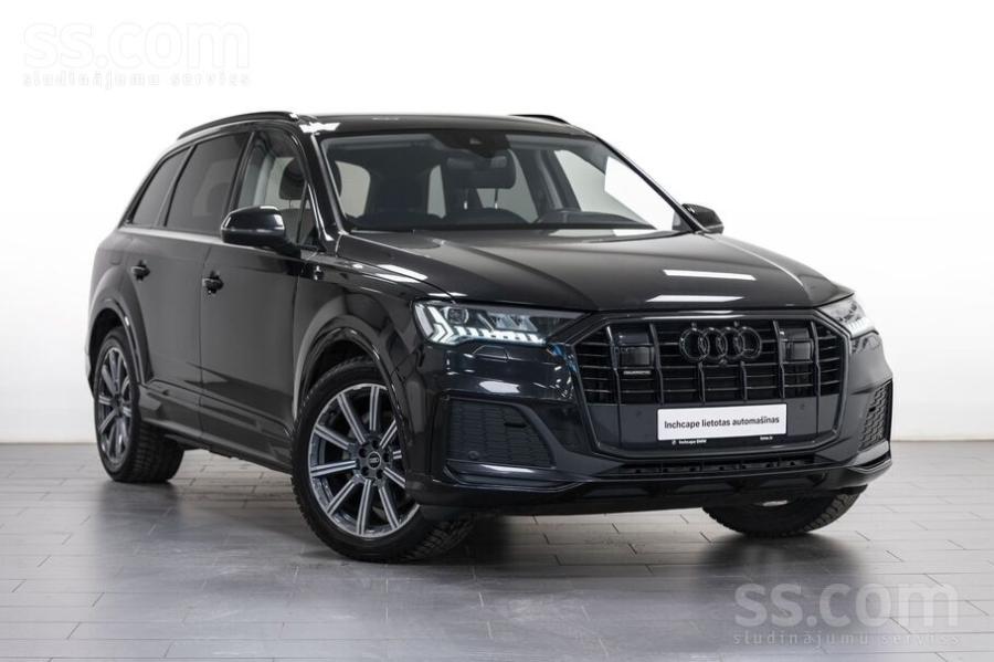 Black Audi Q7 2021 in Riga, with an engine capacity of 3.00 L and mileage of 77 thousand km for 42500 €, photo 15 on AUTOMOTO.COM.LV
