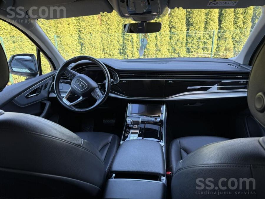 Black Audi Q7 2021 in Riga, with an engine capacity of 3.00 L and mileage of 99 thousand km for 40700 €, photo 18 on AUTOMOTO.COM.LV