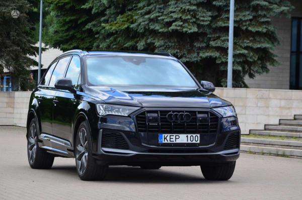 Black Audi Q7 2021 in Vilnius, with an engine capacity of 3.00 L and mileage of 122 thousand km for 47900 €, photo 3 on AUTOMOTO.COM.LV
