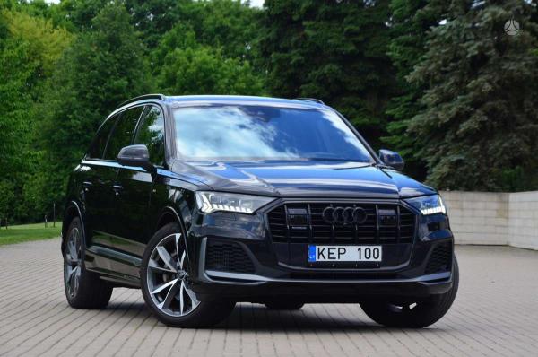 Black Audi Q7 2021 in Vilnius, with an engine capacity of 3.00 L and mileage of 122 thousand km for 47900 €, photo 8 on AUTOMOTO.COM.LV