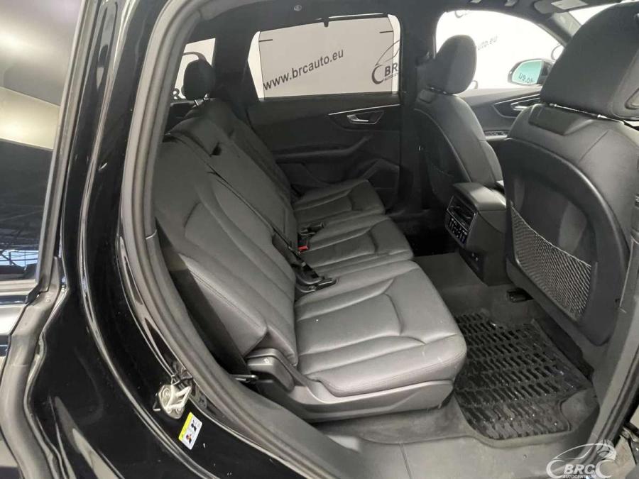 Black Audi Q7 2021 in Vilnius, with an engine capacity of 3.00 L and mileage of 86 thousand km for 37900 €, photo 14 on AUTOMOTO.COM.LV