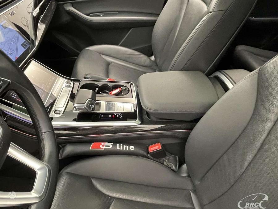 Black Audi Q7 2021 in Vilnius, with an engine capacity of 3.00 L and mileage of 86 thousand km for 37900 €, photo 29 on AUTOMOTO.COM.LV