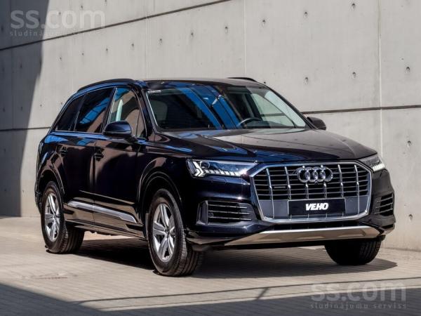 Black Audi Q7 2021 in Riga, with an engine capacity of 3.00 L and mileage of 60 thousand km for 39000 €, photo 1 on AUTOMOTO.COM.LV