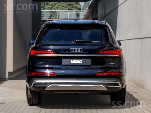 Black Audi Q7 2021 in Riga, with an engine capacity of 3.00 L and mileage of 60 thousand km for 39000 €, photo 5 on AUTOMOTO.COM.LV