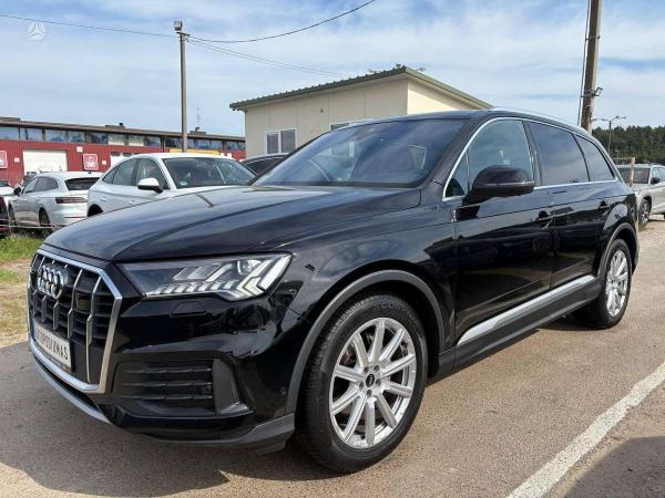 Melns Audi Q7 2021 Viļņa, ar dzinēja tilpumu 3.00 L un nobraukumu 113 tūkst. km par 42500 €, foto 1 vietnē AUTOMOTO.COM.LV
