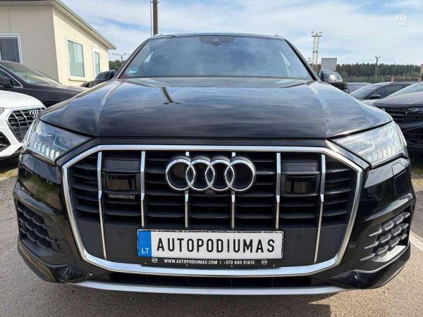 Melns Audi Q7 2021 Viļņa, ar dzinēja tilpumu 3.00 L un nobraukumu 113 tūkst. km par 42500 €, foto 4 vietnē AUTOMOTO.COM.LV