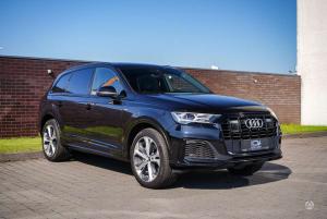 Black Audi Q7 2021 in Marijampole, with an engine capacity of 3.00 L and mileage of 98 thousand km for 39950 €, photo  on AUTOMOTO.COM.LV