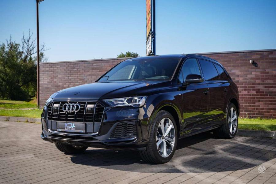 Black Audi Q7 2021 in Marijampole, with an engine capacity of 3.00 L and mileage of 98 thousand km for 39950 €, photo 4 on AUTOMOTO.COM.LV