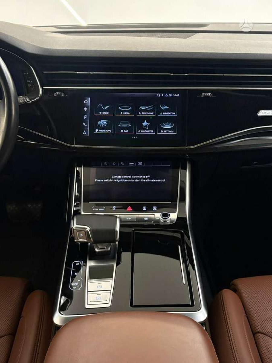 Melns Audi Q7 2021 Marijampole, ar dzinēja tilpumu 2.97 L un nobraukumu 151 tūkst. km par 42750 €, foto 12 vietnē AUTOMOTO.COM.LV