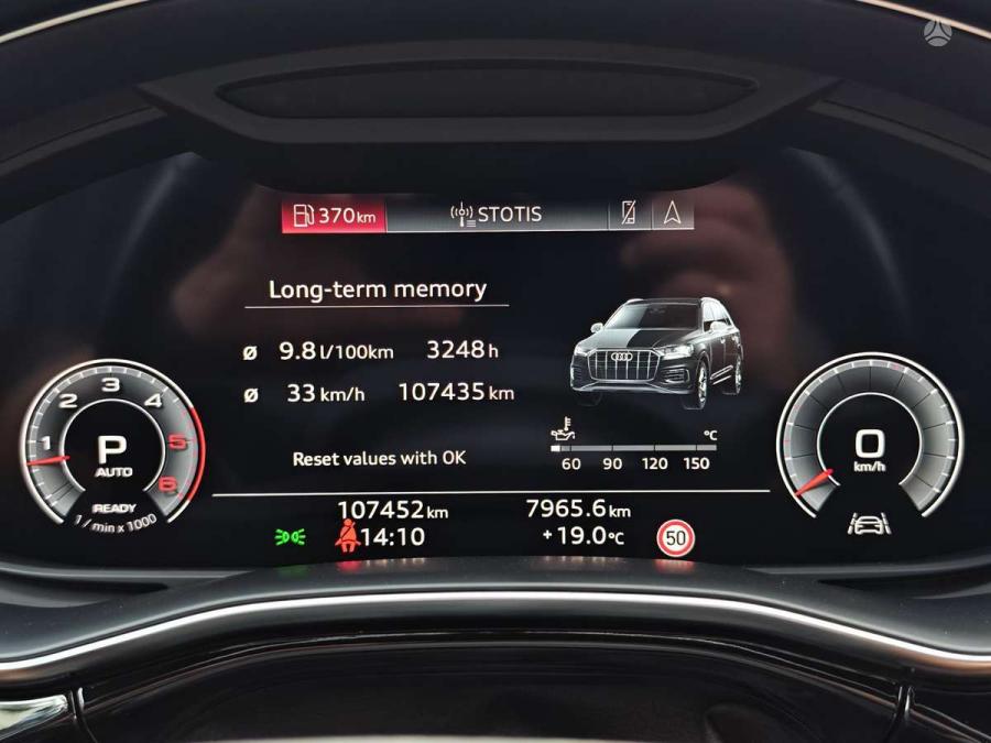 Черный Ауди Ку 7 2021 в Вильнюс, объемом двигателя 2.97 л и пробегом 107 тыс. км за 39900 €, фото 31 на AUTOMOTO.COM.LV
