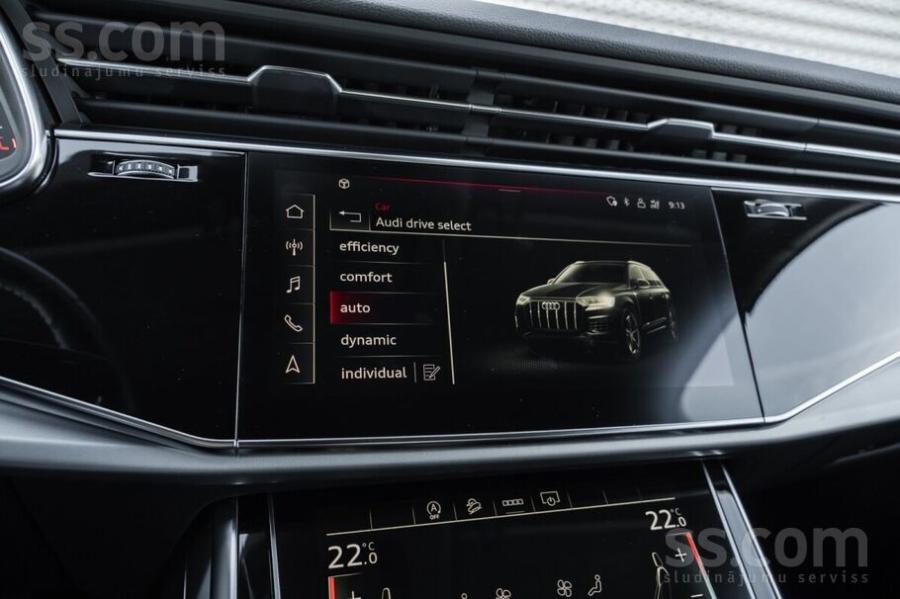 Melns Audi Q7 2021 Rīga, ar dzinēja tilpumu 3.00 L un nobraukumu 68 tūkst. km par 41200 €, foto 20 vietnē AUTOMOTO.COM.LV