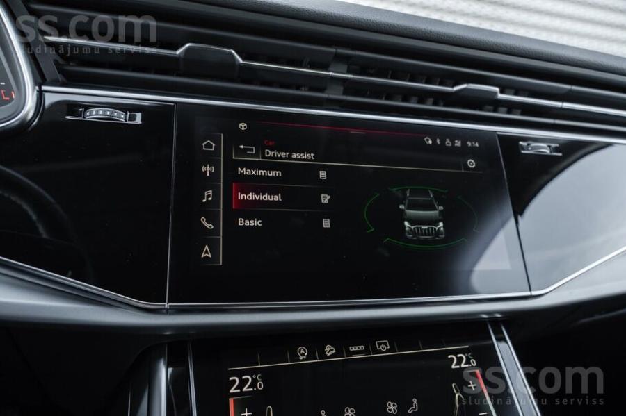 Melns Audi Q7 2021 Rīga, ar dzinēja tilpumu 3.00 L un nobraukumu 68 tūkst. km par 41200 €, foto 22 vietnē AUTOMOTO.COM.LV